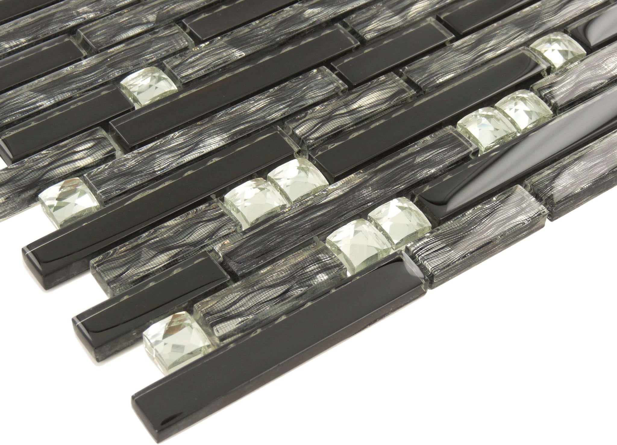 Glossy Glass Tile | Buy Midnight-Black Tile | Oasis Tile