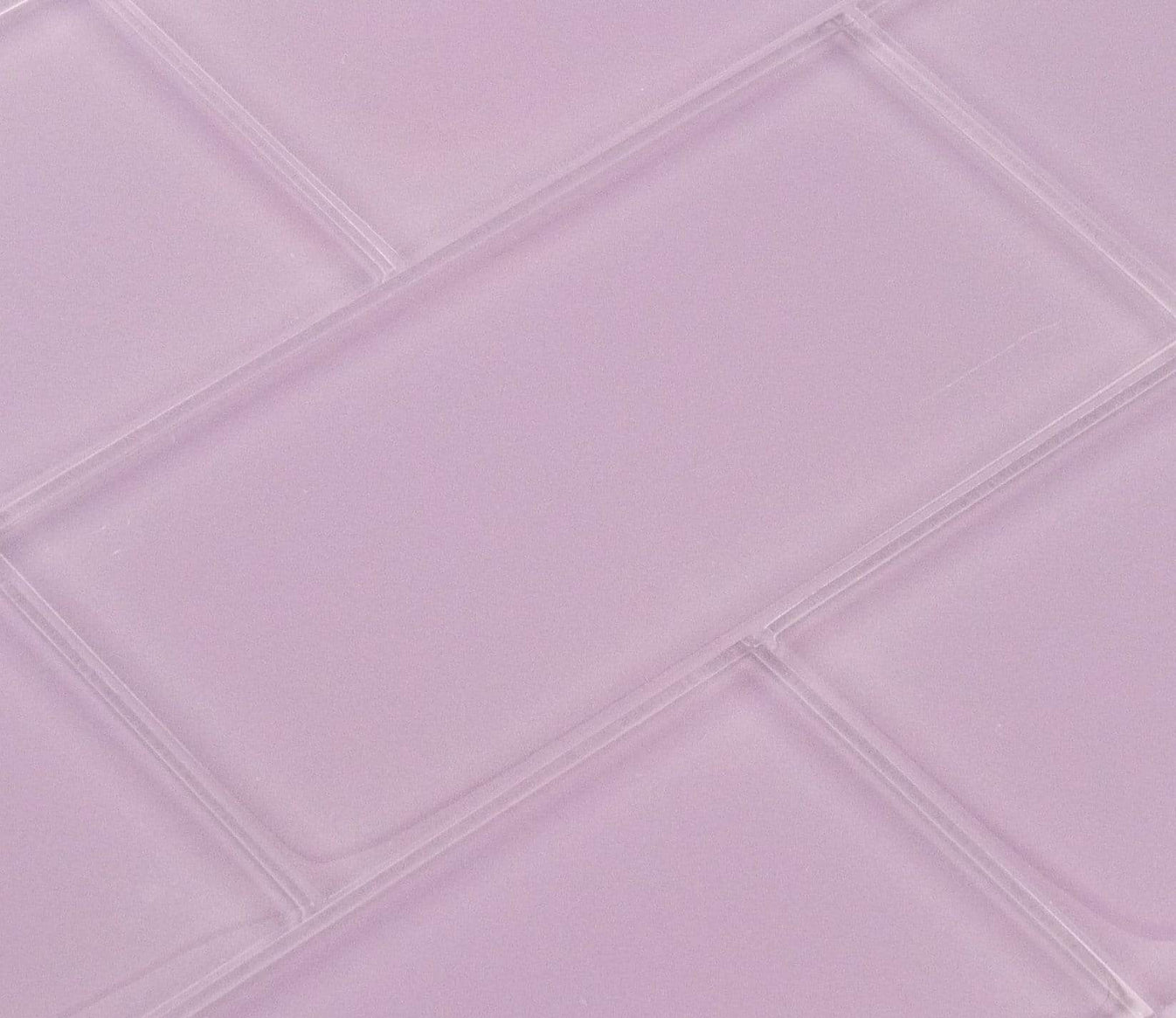 Lilac 3" x 6" Glossy Glass Subway Tile CSA13