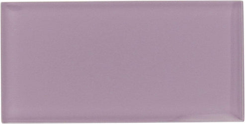 Lilac 3" x 6" Glossy Glass Subway Tile CSA13