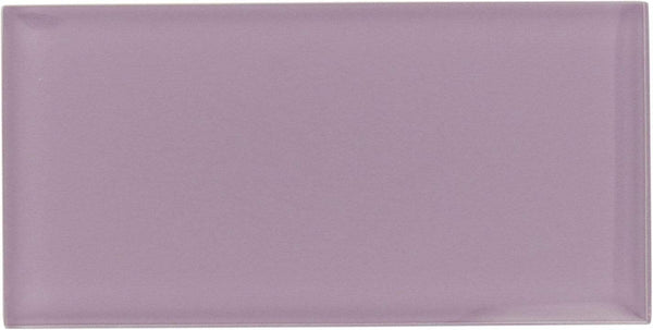 Lilac 3" x 6" Glossy Glass Subway Tile CSA13