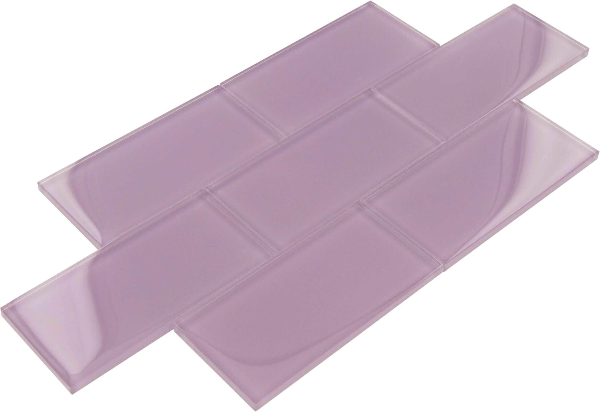 Lilac 3" x 6" Glossy Glass Subway Tile CSA13
