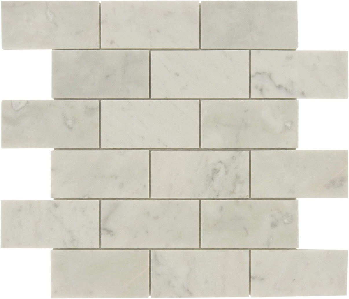 White Rectangular Tiles | White Stone Tile | Glass Tile Oasis