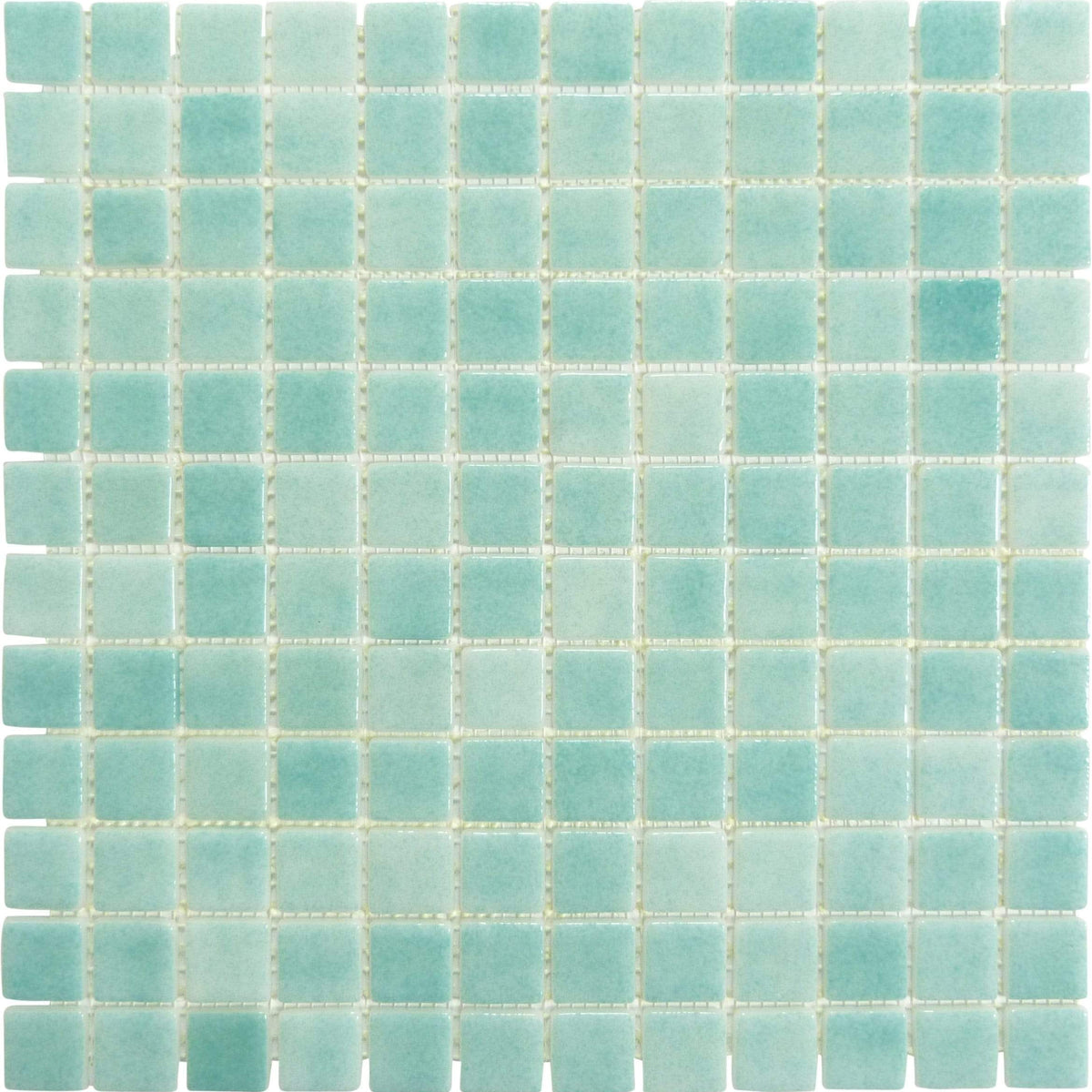 Green Square Glossy Glass Tile: F3057 | Shop Oasis Tile
