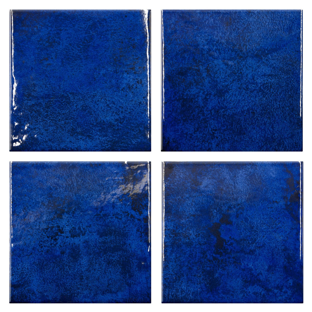 AlttoGlass Cobalto Blue 6x6 Glossy Porcelain Tile | Oasis Tile